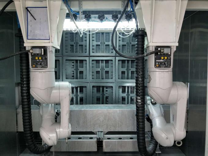 Injector Precision Spray Metal Coating Line Automatic Loading And ...